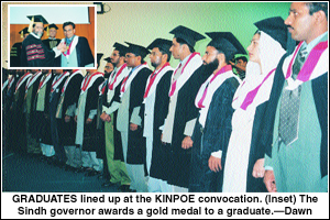 KARACHI: 19 graduates awarded Master’s degrees: 7th KINPOE convocation ...