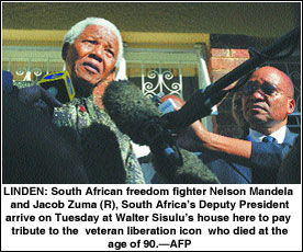 Veteran African freedom fighter Sisulu expires - Newspaper - DAWN.COM