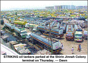 KARACHI: Oil tanker owners observe strike: Dispute with PSO - Newspaper ...