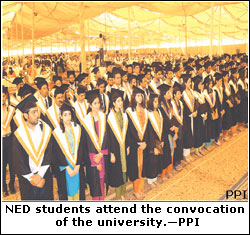 KARACHI: 1,159 engineers get degrees: 16th NED convocation - Newspaper ...