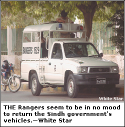 KARACHI: Rangers reluctant to return Sindh govt’s vehicles - Newspaper ...