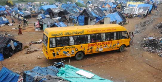 School on a bus brings classes to Indian slums - World - DAWN.COM