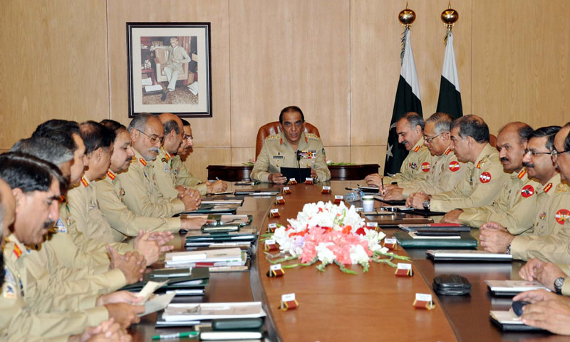 Kayani heads corps commanders meeting; Mahmood takes charge - Pakistan ...