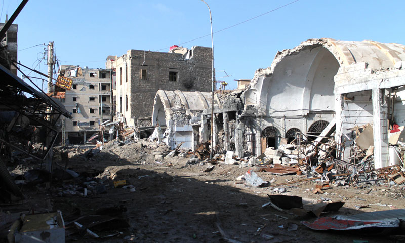 Syrian aircraft strike kills 10 in rebel town - World - DAWN.COM