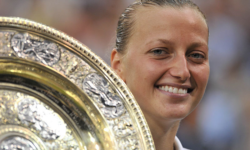 Kvitova overpowers Bouchard to win 2nd Wimbledon - Sport - DAWN.COM