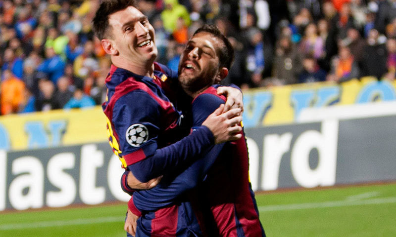 Messi treble sets Champions League goals record - Sport - DAWN.COM