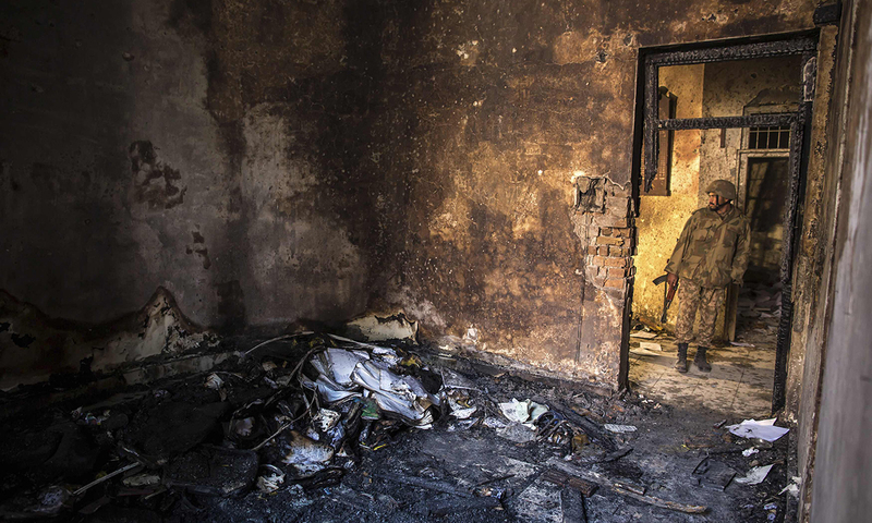 Inside the bullet-riddled halls of Army Public School - Pakistan - DAWN.COM