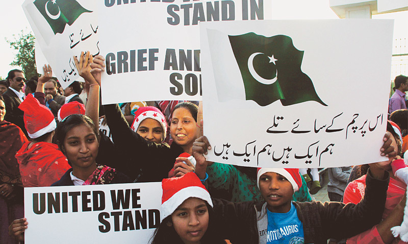 Christians stage solidarity rally - Newspaper - DAWN.COM