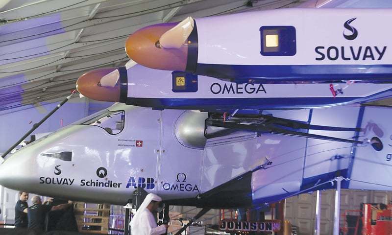 Solar-powered plane set for landmark round-the-world flight - Newspaper ...