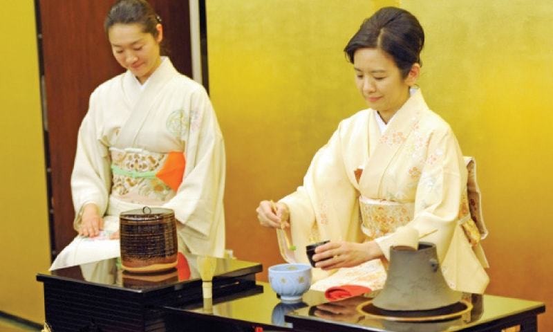 Japanese diplomats showcase ancient tea-making ceremony - Newspaper ...