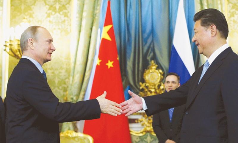 Putin meets Xi as leaders head to Moscow parade - World - DAWN.COM