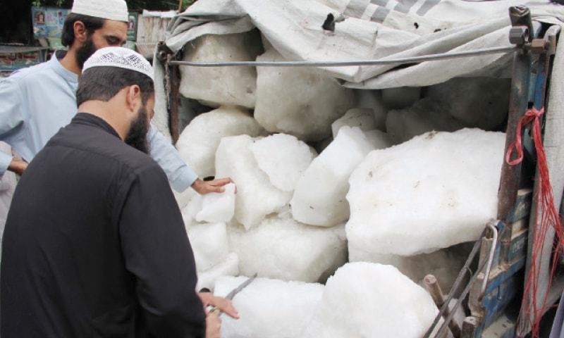 Power outages prompt use of mountain ice in Swat - Pakistan - DAWN.COM