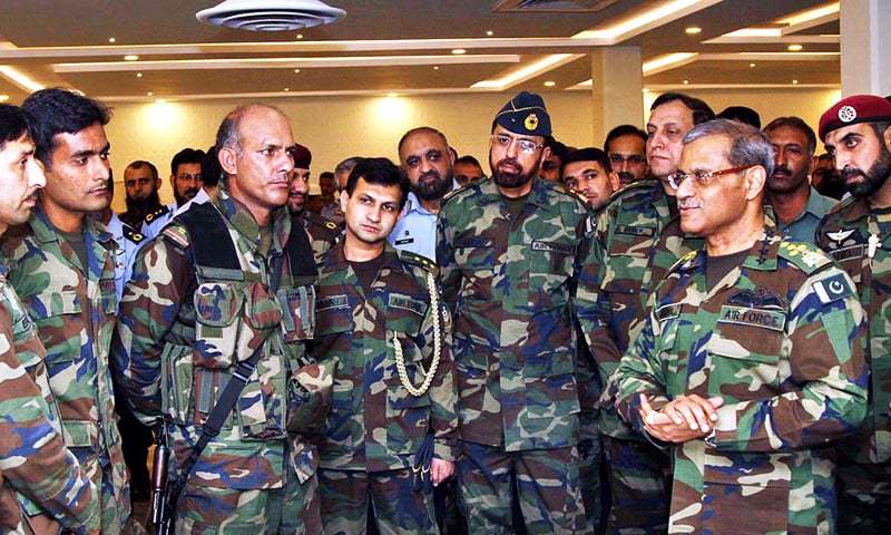Air chief praises gallantry displayed by Badaber airmen - Pakistan ...