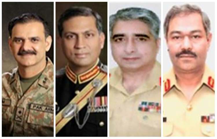 Four army officers including DG ISPR Asim Bajwa made three-star ...