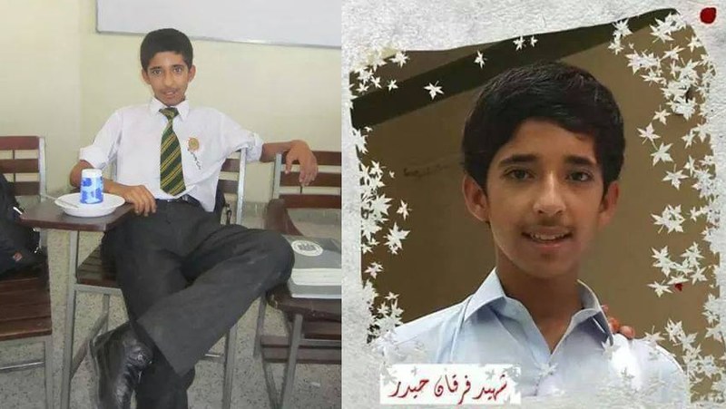 Army Public School attack: Muhammad Furqan Haider - Age: 14 years ...