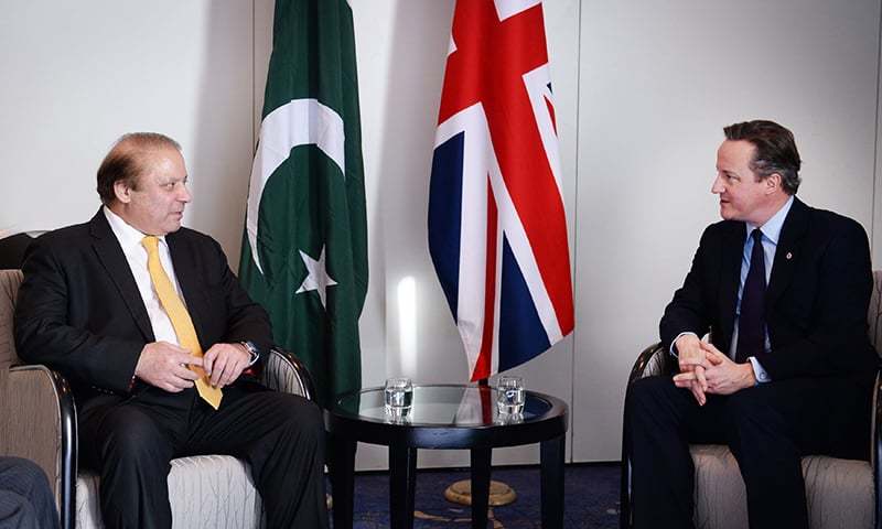 Sharif, Cameron to work together for security, prosperity - Pakistan ...