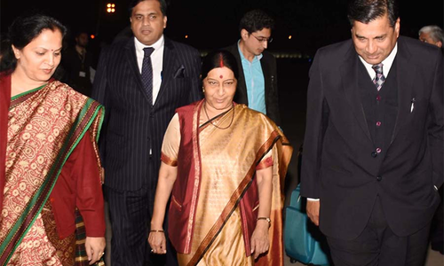 Have come with hope for improved relations, says Swaraj on arrival ...