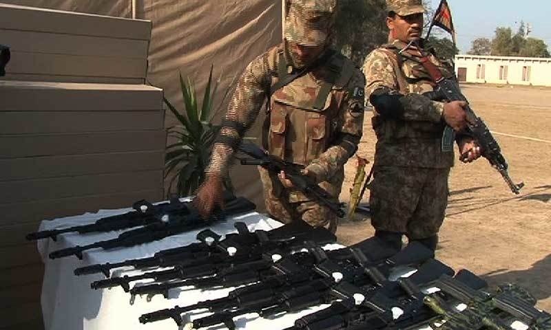 Security forces recover huge cache of weapons in Peshawar raids ...