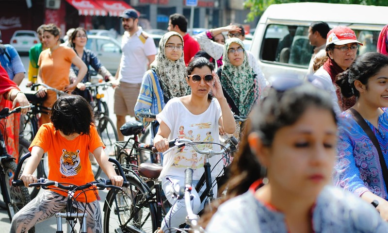 In pictures: Girls ride bikes in rally against harassment - Multimedia ...
