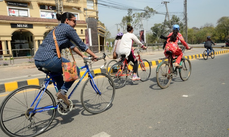 In pictures: Girls ride bikes in rally against harassment - Multimedia ...