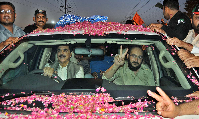 Celebrations across Multan as Ali Gilani returns home after three years ...