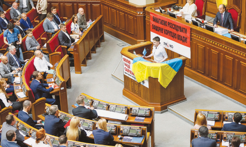 Ukraine’s released pilot assumes parliament seat - World - DAWN.COM