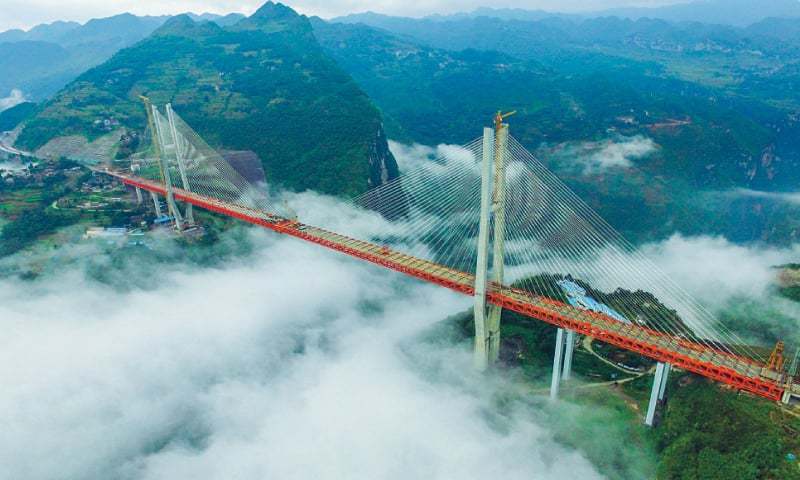 World’s highest bridge nears completion in China - World - DAWN.COM