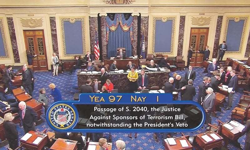 US Congress votes to override Obama’s 9/11 bill veto - Newspaper - DAWN.COM
