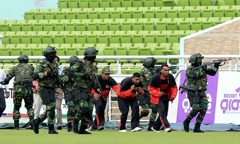 BD Army Commando 'mock-war' game - England cricket series