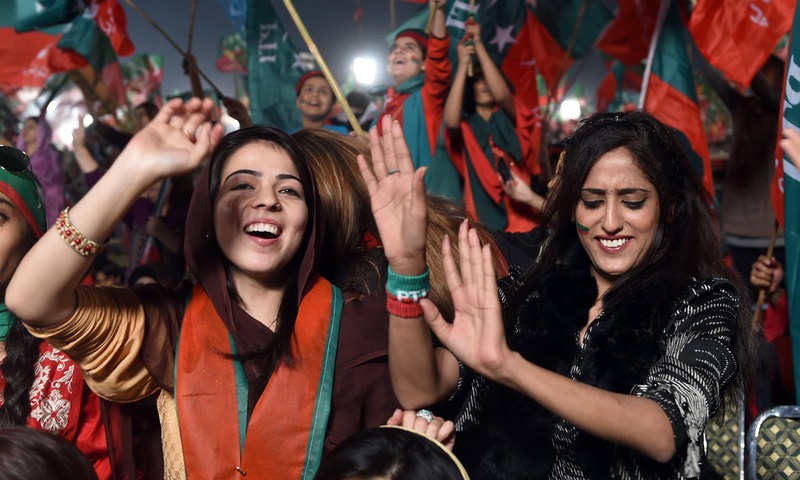 Supporters rally in strength to attend PTI's 'thanksgiving celebrations ...