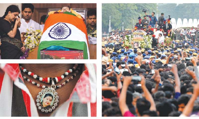Mass grief as Indian political star Jayalalithaa buried - Newspaper ...