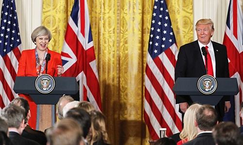 Trump pledges 'lasting support' to US relations with Britain - World ...