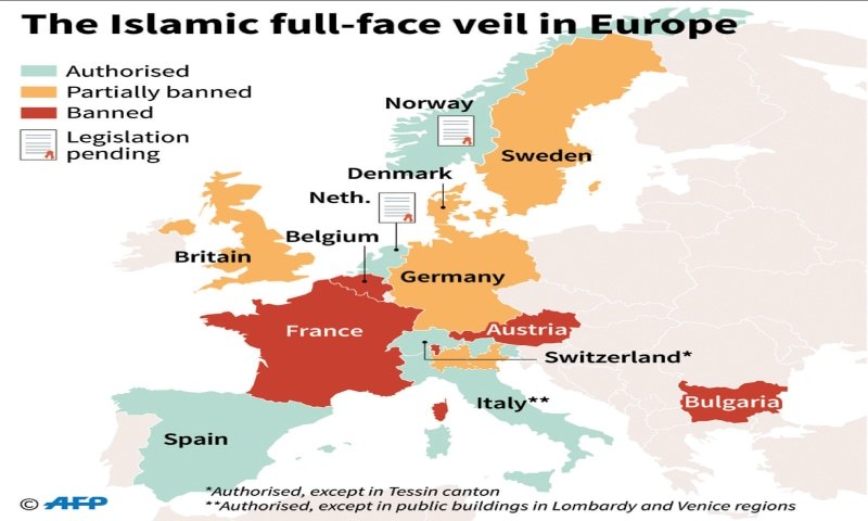 Top Europe court upholds full-face veil ban in Belgium - World - DAWN.COM