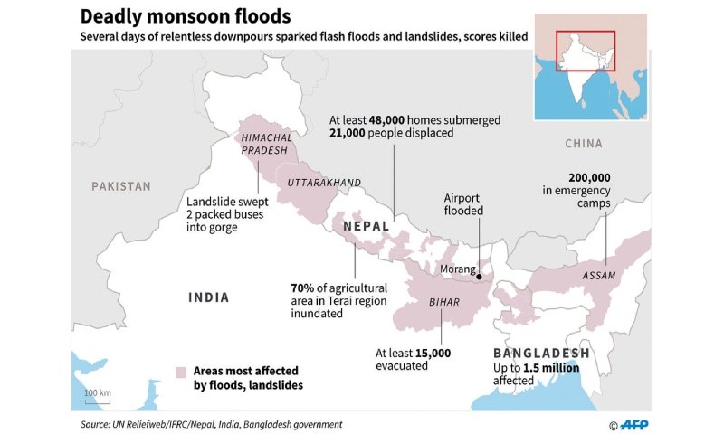 More than 200 dead in South Asia floods - Newspaper - DAWN.COM
