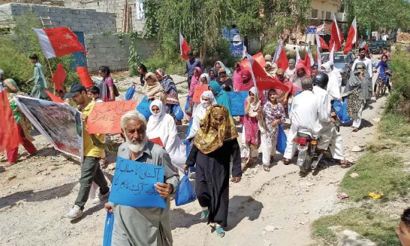 Farash Town residents protest lack of facilities - Newspaper - DAWN.COM