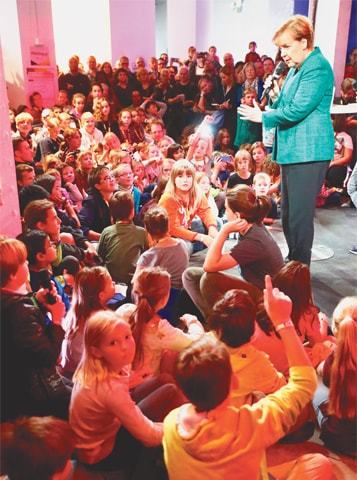 Merkel answers questions at children’s press conference - Newspaper ...