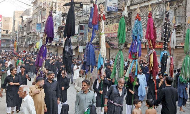 Ashura processions culminate peacefully across KP - Newspaper - DAWN.COM