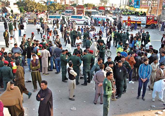 Rescue workers protest colleagues’ arrest - Newspaper - DAWN.COM