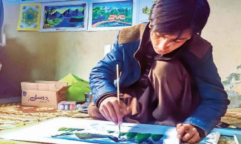Young painter from Swat awaits a chance to show his talent - Newspaper ...