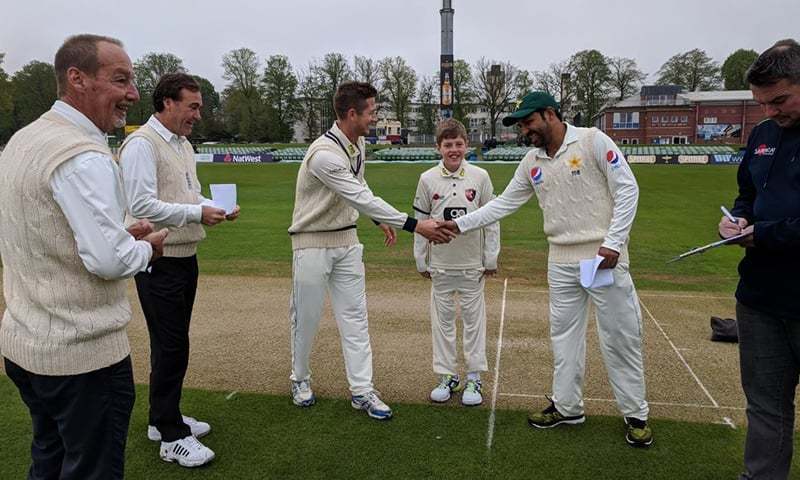 Kent's skipper Denly scores ton against Pakistan as rain-affected ...