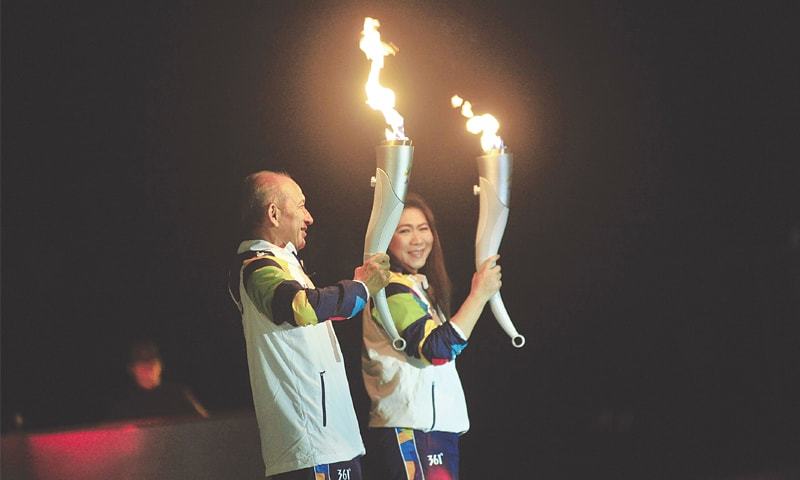 Asian Games torch goes on month-long relay through Indonesia ...