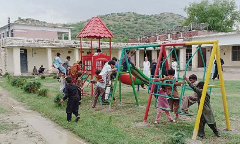 Park renovated; play areas set up in Mohmand schools - Newspaper - DAWN.COM
