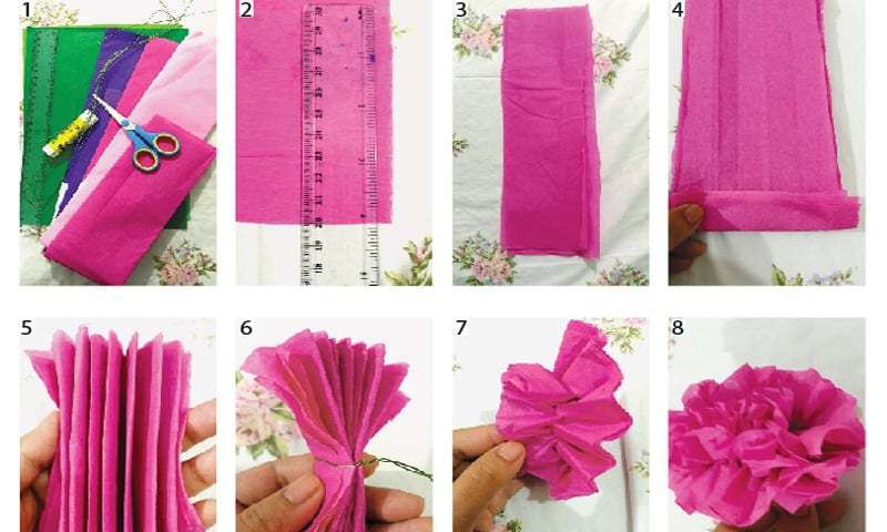 Wonder Craft: Round crepe paper flowers - Newspaper - DAWN.COM
