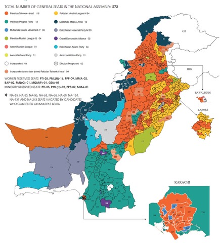 POLLS EXPLAINED IN Colours: General elections 2018 - Newspaper - DAWN.COM