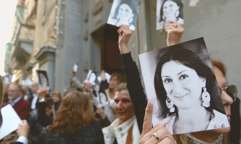 Journalist murder a toxic mystery in Malta, one year on - World - DAWN.COM