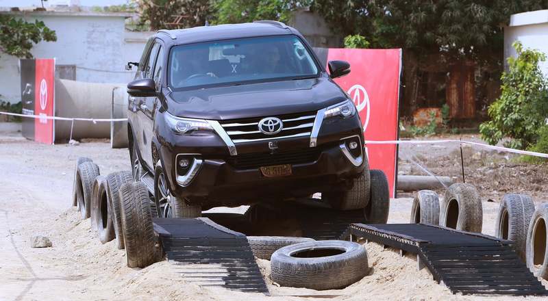 Meet the new Toyota Fortuner Sigma-4 on a thrilling obstacle course ...
