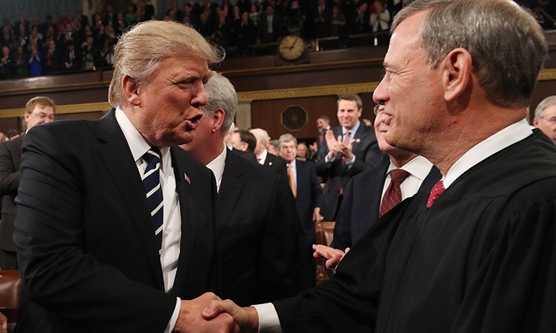 Trump spars with chief justice over their views of judges - World ...