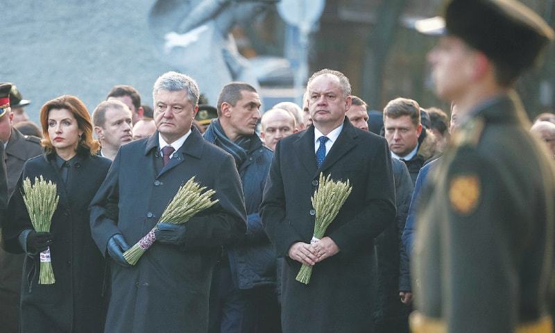 Ukraine remembers Stalin-era famine after 85 years - World - DAWN.COM