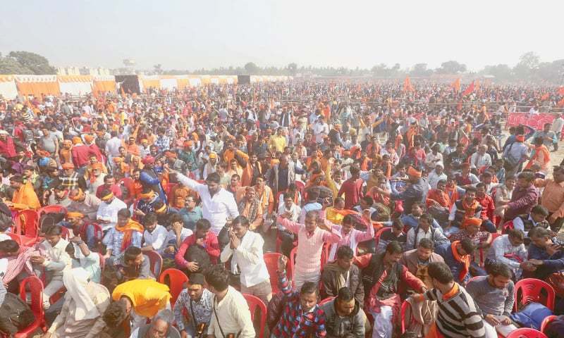 Tens of thousands rally for temple on Babri Mosque’s site - World ...