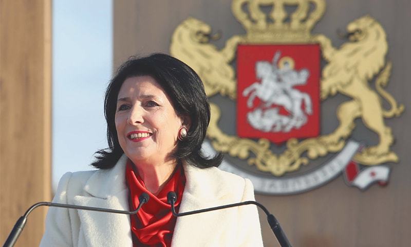 Georgia’s first female president sworn in - World - DAWN.COM